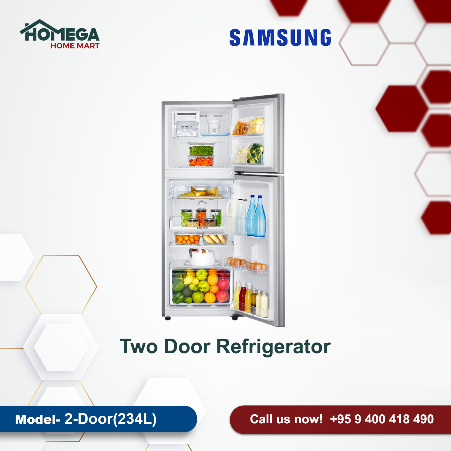 Samsung Two Door 234L – HOMEGA Home Mart