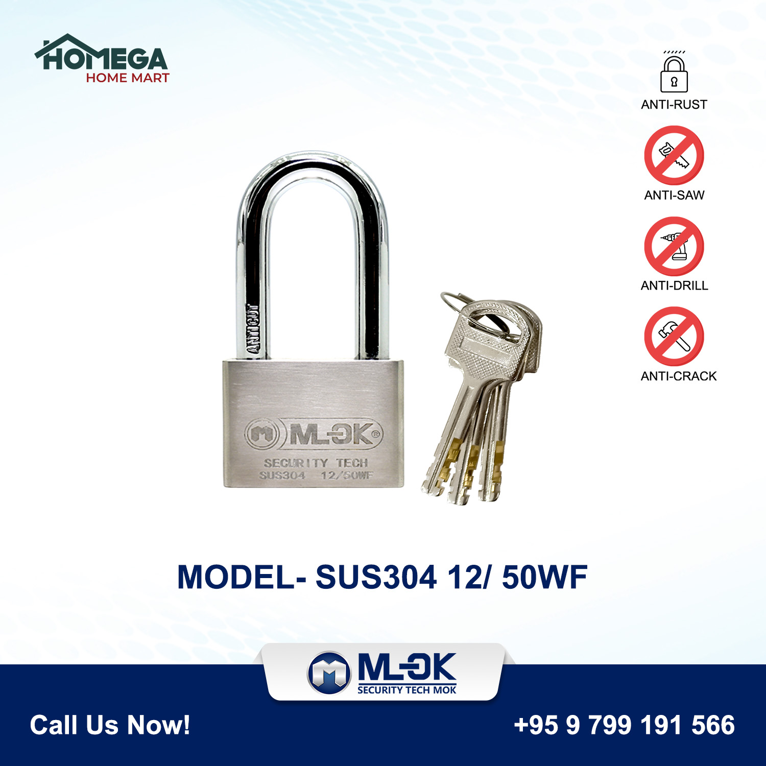 MOK Pad Lock 12/50WF – HOMEGA Home Mart